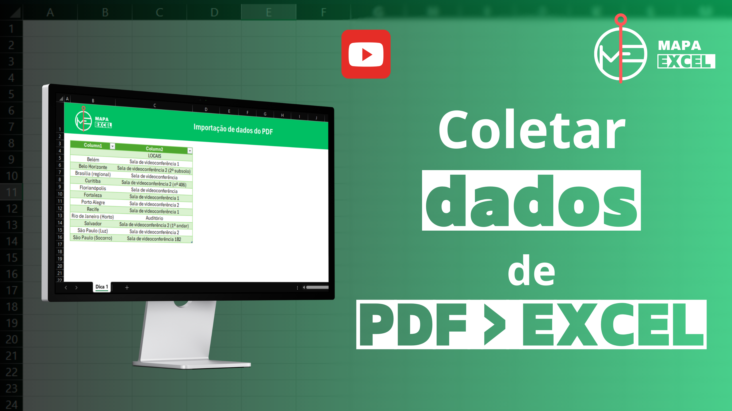Como coletar dados de um PDF para Excel? - Mapa Excel