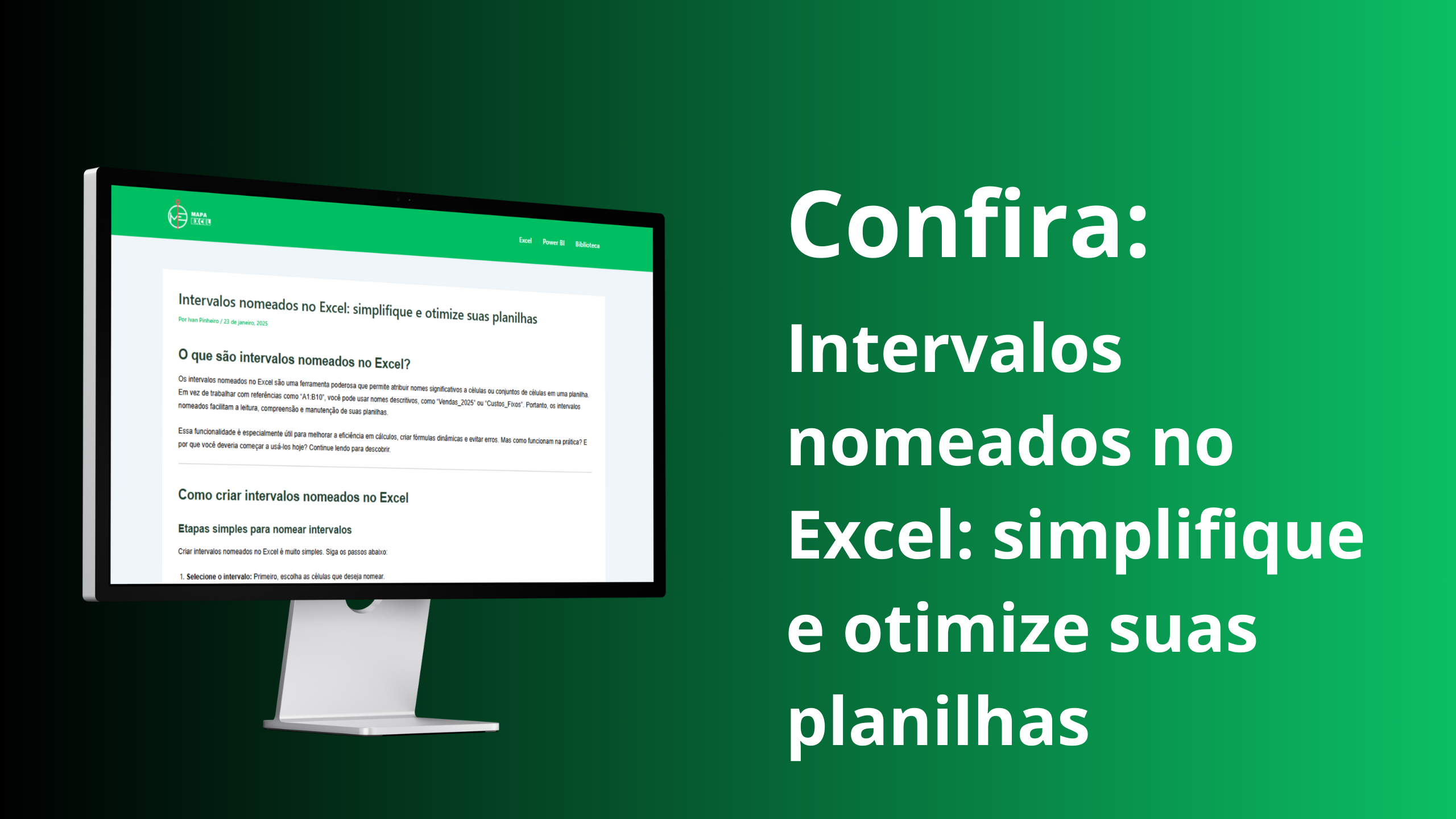 Intervalos nomeados no Excel: simplifique e otimize suas planilhas