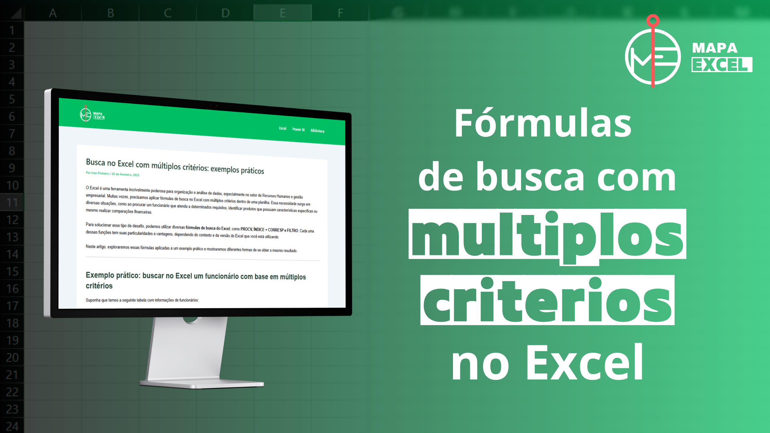 Busca no Excel com múltiplos critérios: exemplos práticos - Mapa Excel